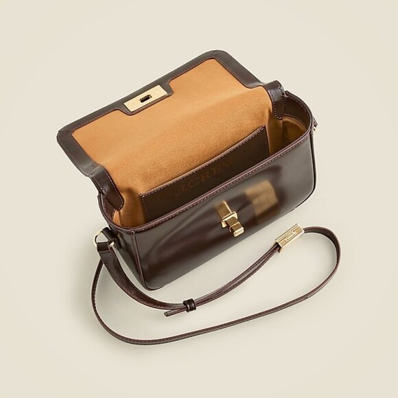 J. Crew | Bags | Nwt J Crew Edie Italian Leather Crossbody Bag Brown ...
